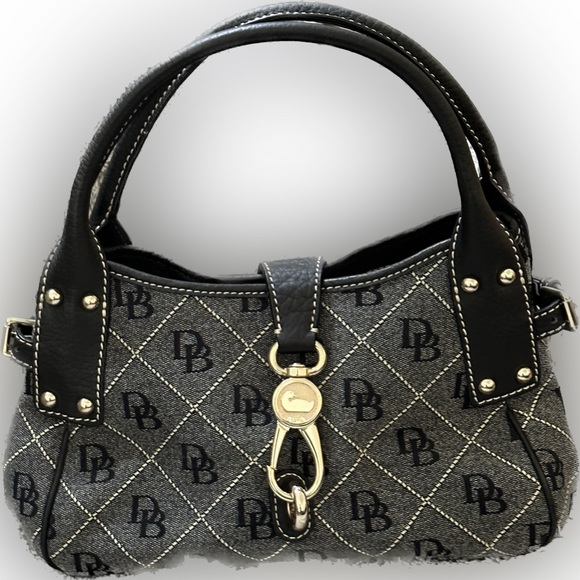 Dooney & Bourke | Bags | Dooney Burke Black Monogram Canvas Small Hobo Bag | Poshmark
